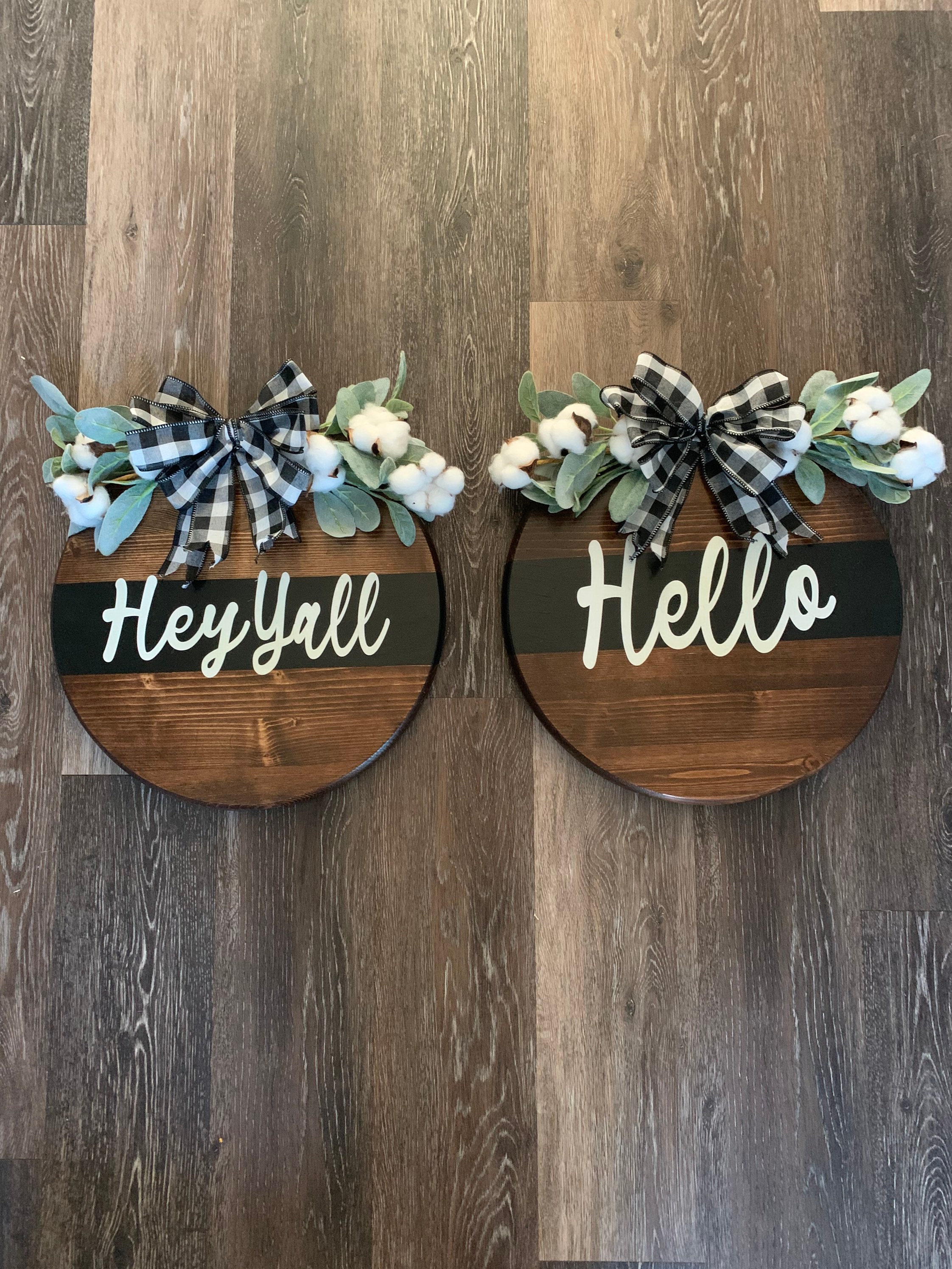 Circle Wood Signs