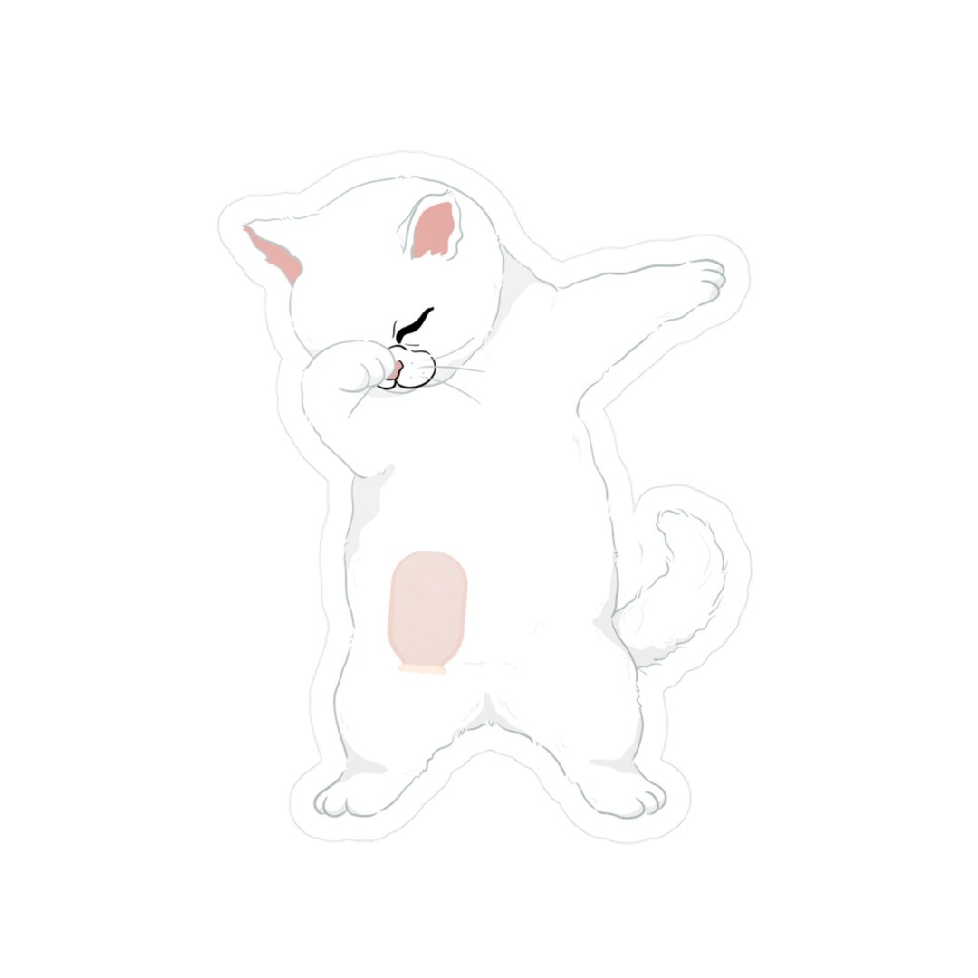 Cool Cat Colostomy Bag/ostomy/ileostomy/stoma/ostomy Bag Sticker/ibd ...