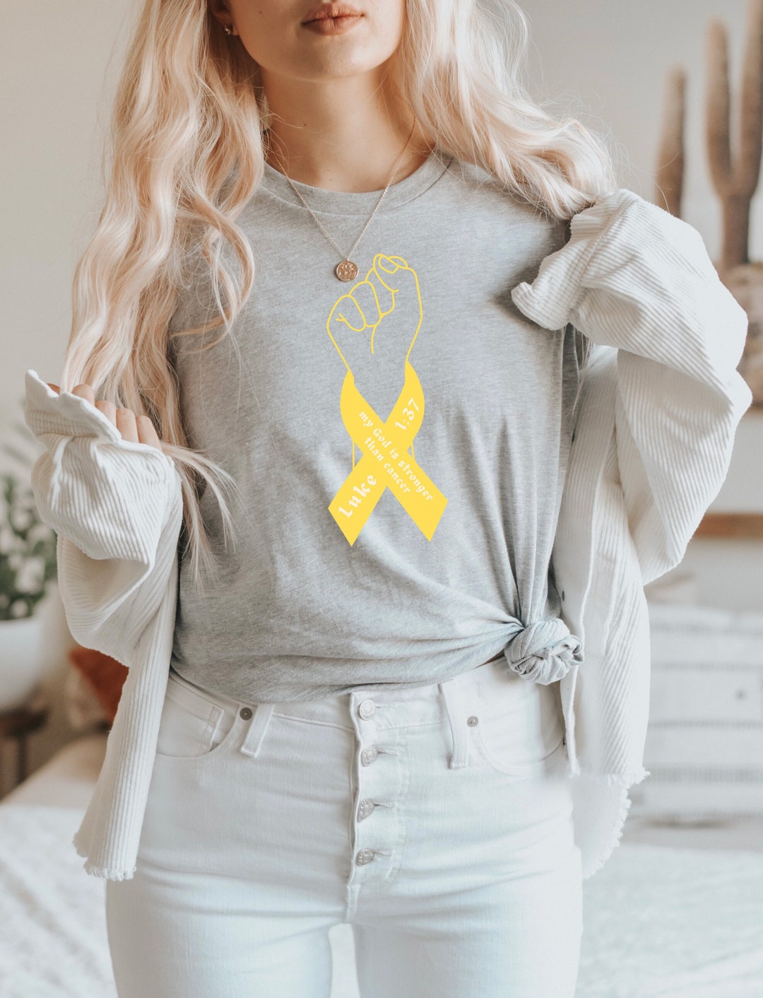 Sarcoma Awareness Shirt/bone Cancer Shirt/christian Cancer Gift/cancer ...