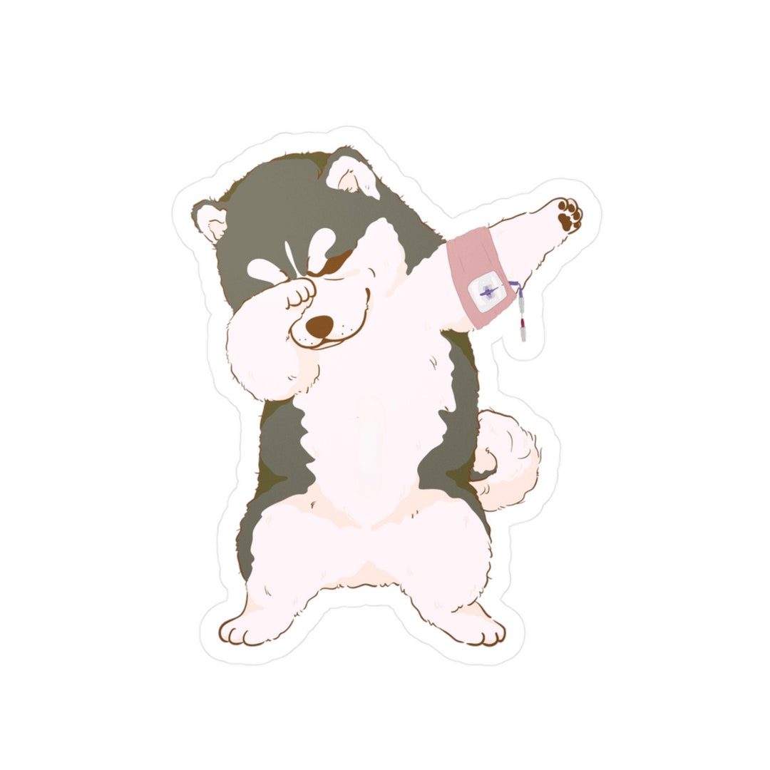 Husky PICC Sticker/central Line Sticker/tubie/rare Disease Awareness ...