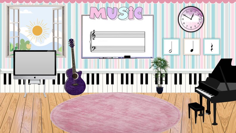 Pptx Virtual Music Classroom - Etsy