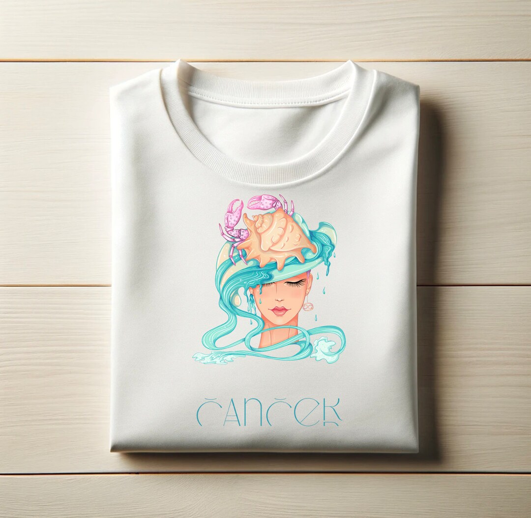 Cancer Zodiac T-shirt Design Digital Download | Astrology Sign SVG ...
