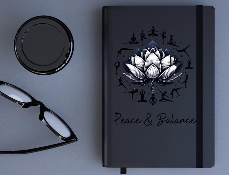 Peace and Balance Lotus Icon T-shirt Design Digital Download | Yoga ...