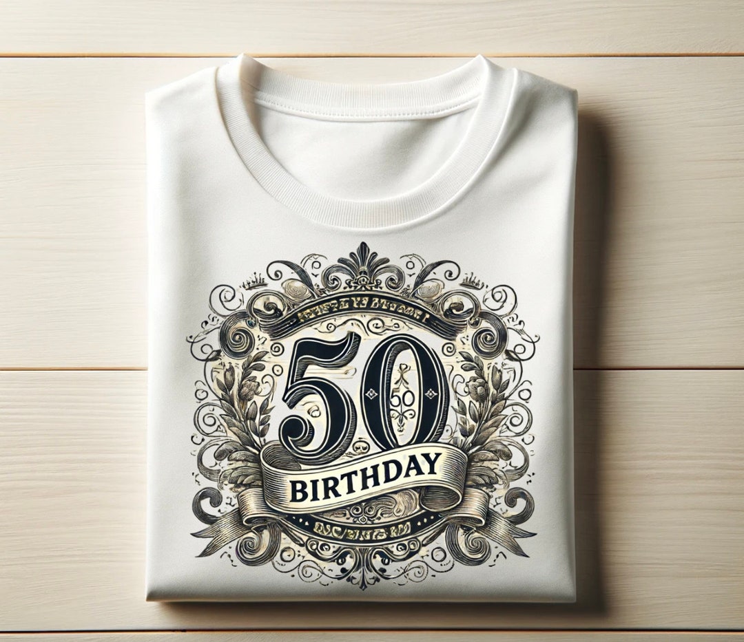 50th Birthday Design Digital Download | Versatile SVG PNG | Milestone ...