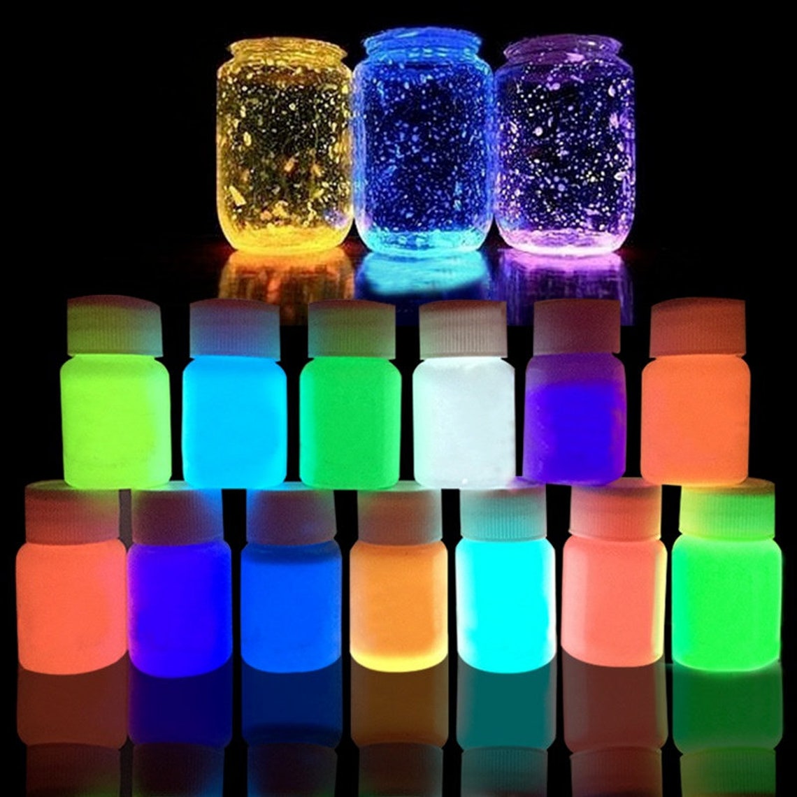 20g Glow in the Dark Acrylic Luminous Paint Bright Pigment - Etsy UK