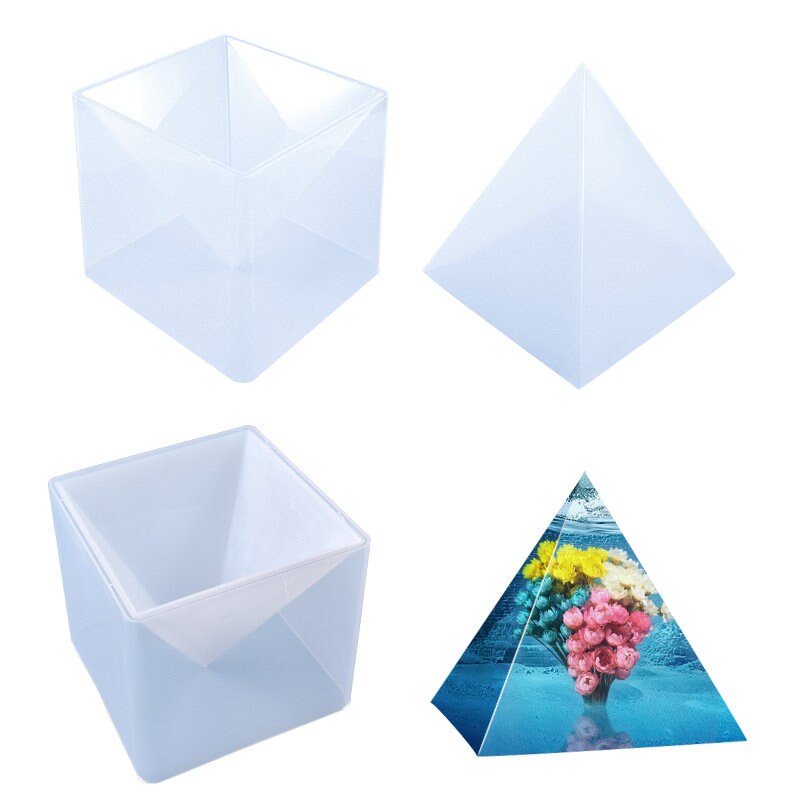 2pcsset Pyramid Molds for Resin,Large Silicone Pyramid Molds,Silicone ...