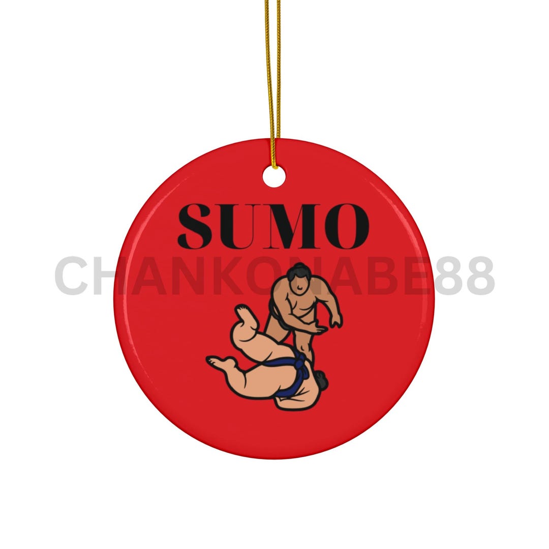 Sumo Ceramic Ornament RED - Etsy