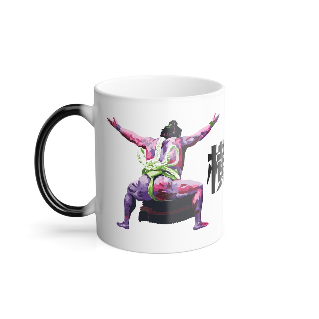 Sumo Yokozuna Purple Colorful Dohyo-iri Color Morphing Mug, 11oz - Etsy