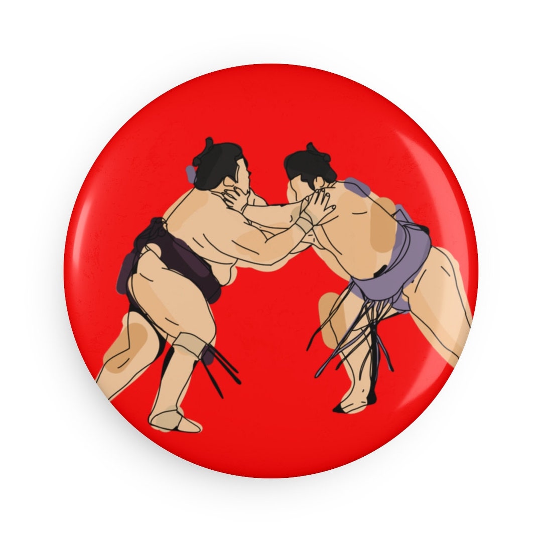 NEW Sumo Japanese Flag Button Magnet, Round 1 - Etsy