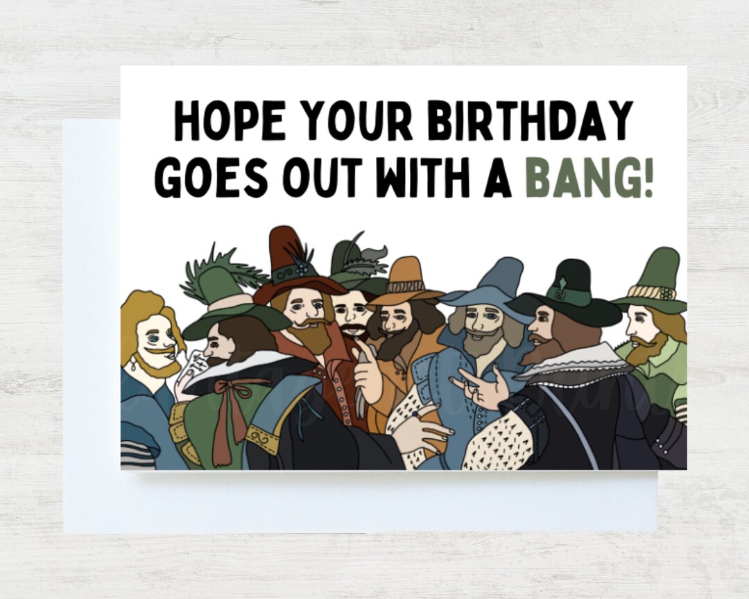Gunpowder Plot Card Funny Birthday Card for History Nerd - Etsy