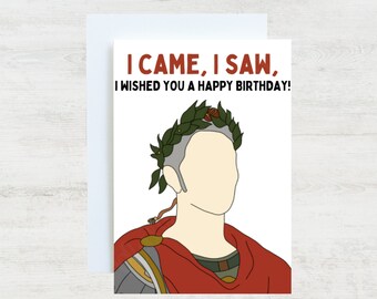 Roman Birthday Card | Etsy UK