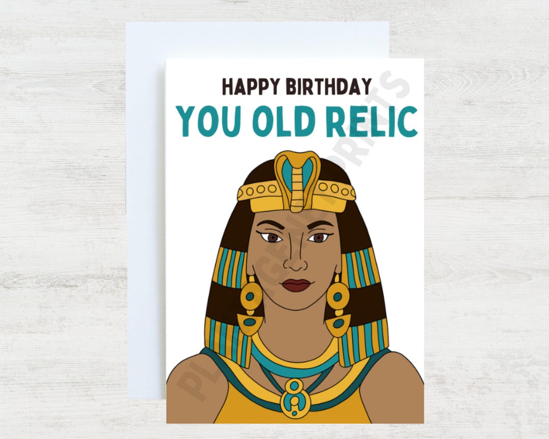 Cleopatra Card | Funny Birthday Card for Ancient Egypt History Nerd/fan ...