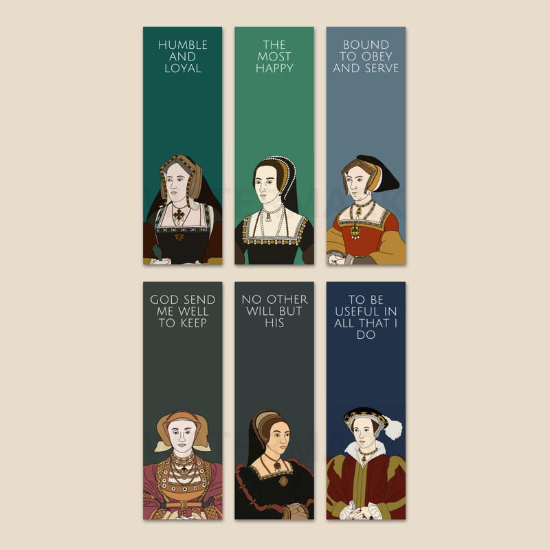 Tudor History Bookmark - Etsy UK
