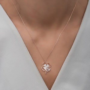 925 Sterling Silver Clover Necklace,four Leaf Clover Necklace,four-leaf Clover Pendant,clover ...
