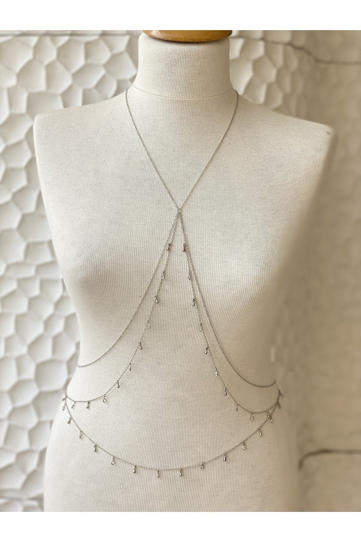 Body Jewelry Silver Body Chain Belly Chain Silver Body - Etsy