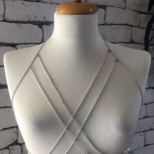 Body Jewelry With Crystal Stone Body Chainlayered Body Chain - Etsy