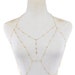 Body Jewelry 14K Gold Plated Body Chainlayered Body Chain - Etsy Canada