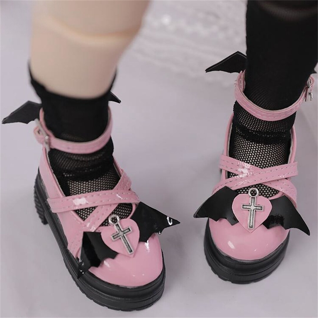 1/4 SD Msd BJD Shoes Bjd Doll Leather Shoes High Heels Punk Fashion SD ...