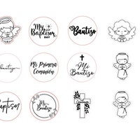 SVG FILE Templates Box and Banner Christening Baptism Mi Bautizo Angel ...