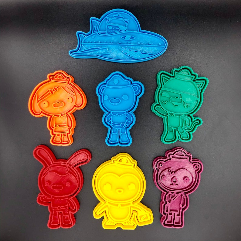 Octonauts Cookie Cutter Set of STL Files (digital Download) - Etsy