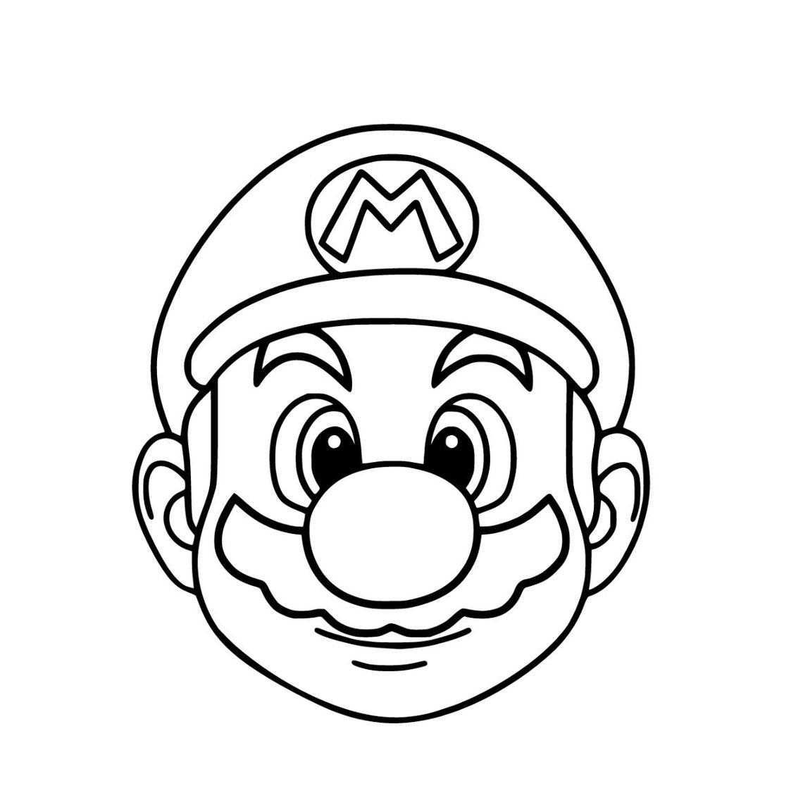 Mario Head SVG File | Cricut | Cut File | PNG - Etsy
