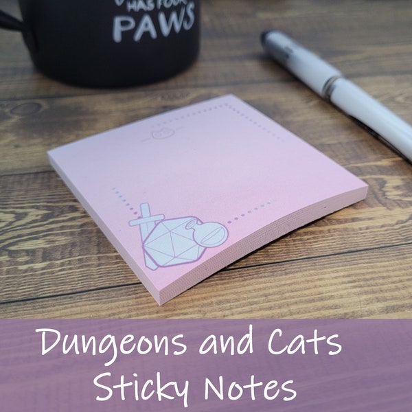 Cat Sticky Notes - Etsy
