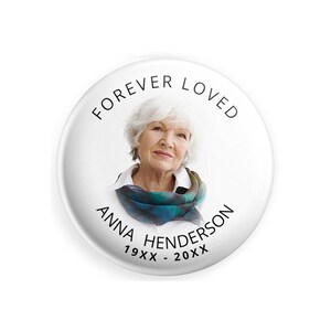 20x RIP Memorial Funeral 38mm Customizable Button Pin Badge - Etsy