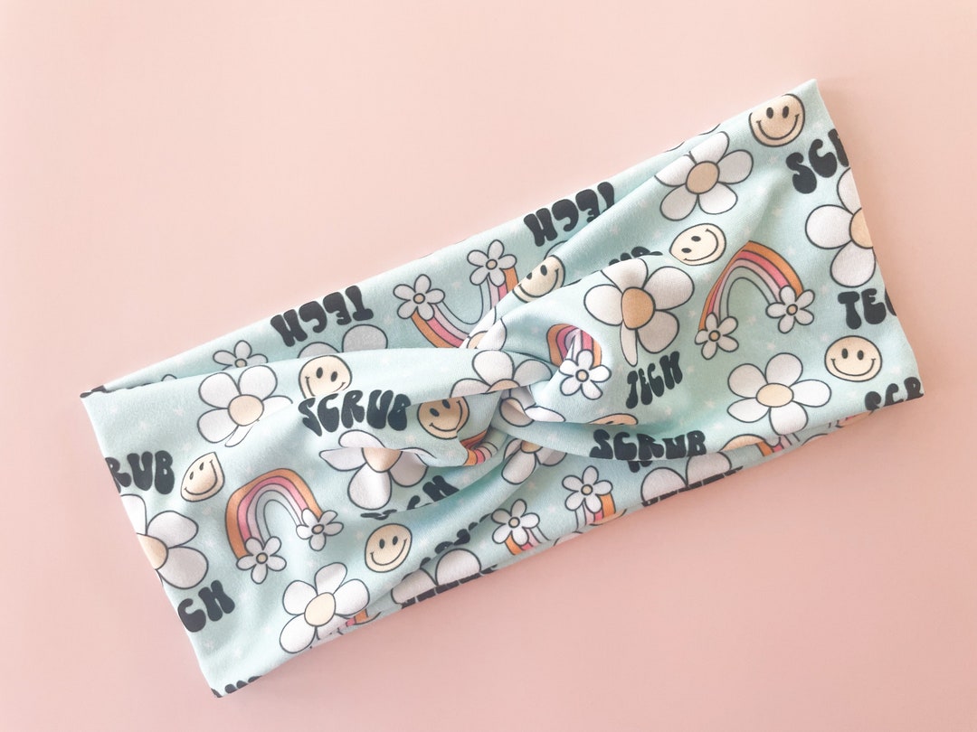 Scrub Tech Simple Twist Soft Fabric Headband, Nurse Headband, Headband ...