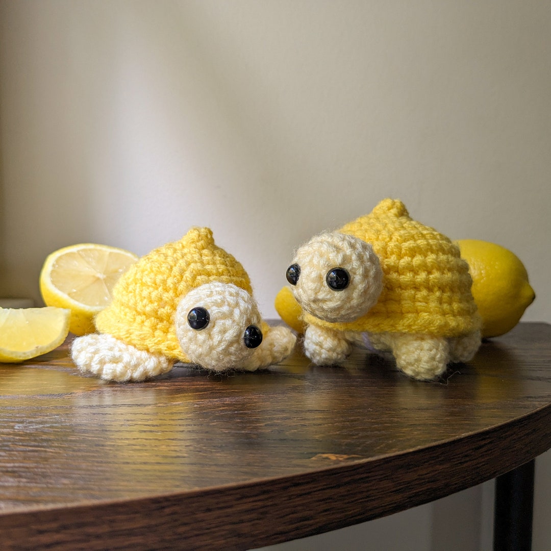 Lemon Turtle | Handmade Crochet Turtle - Etsy