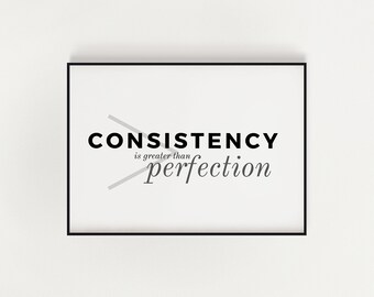 Consistency Wall Art - Etsy