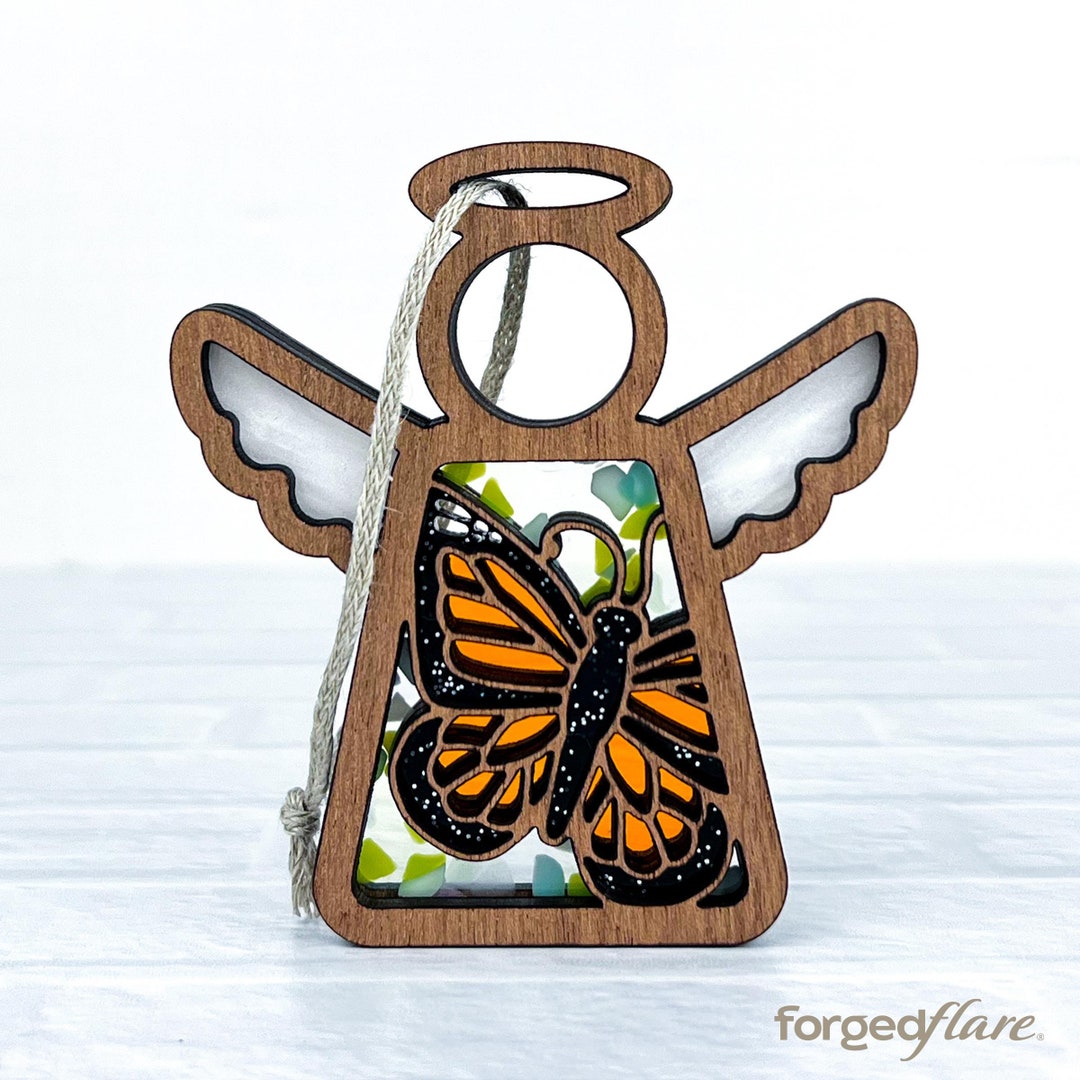 Monarch Butterfly Memorial Ornament for Baby Guardian Angel - Etsy