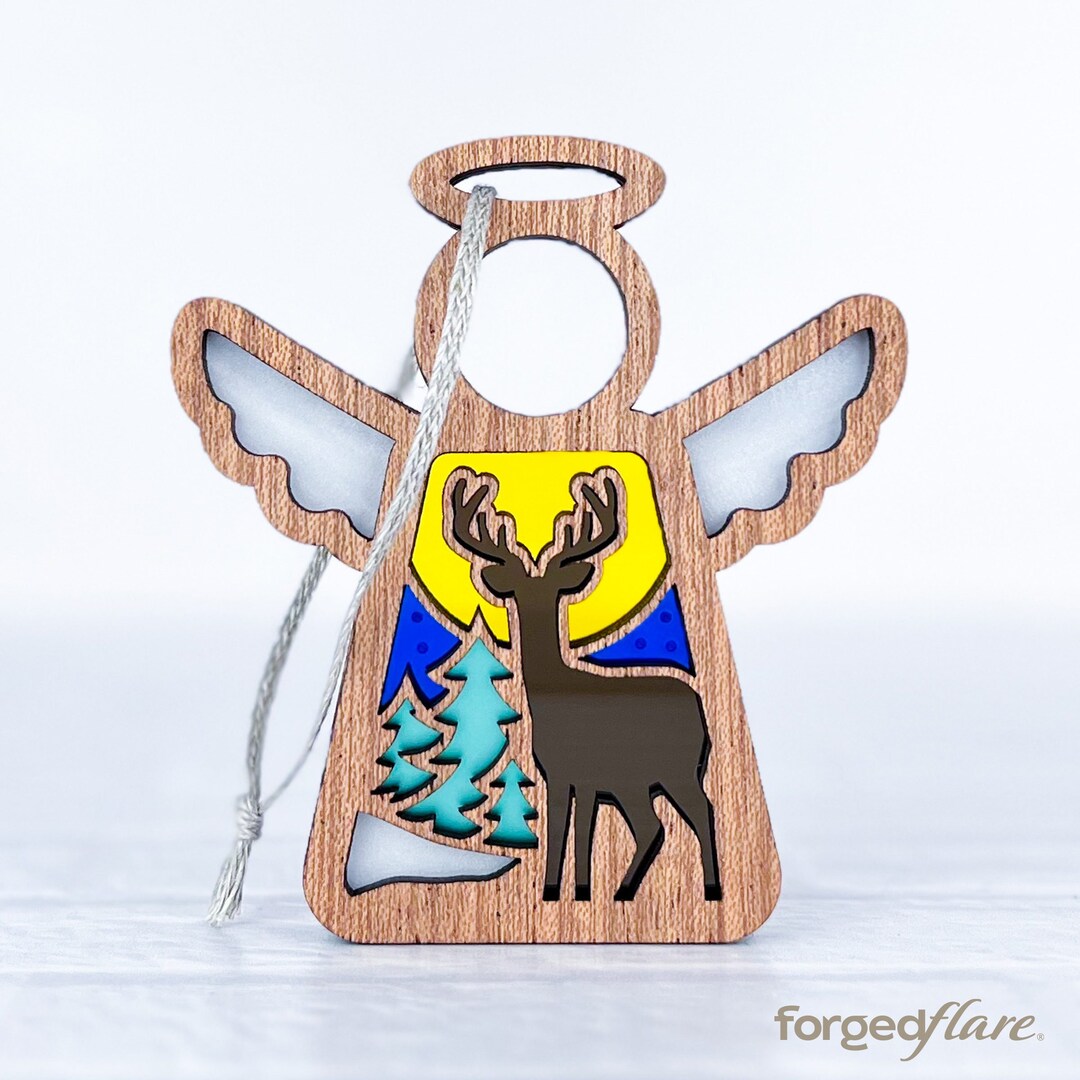 Woodland Deer Suncatcher for Windows Winter Deer Baby Shower - Etsy