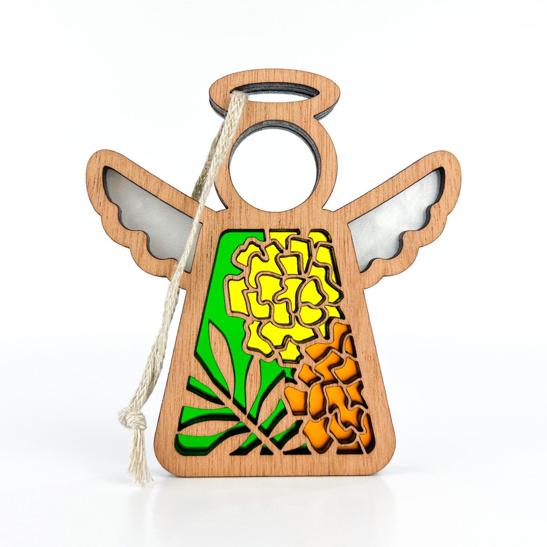 Yellow Marigold Memorial Ornament for Mom Remembering Mother - Etsy