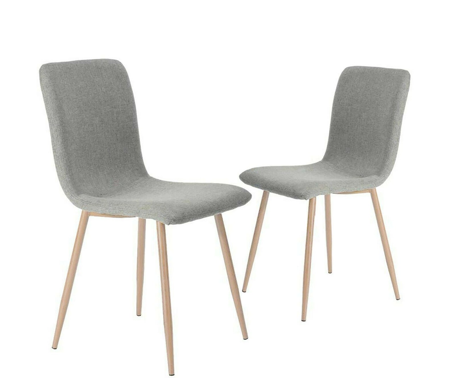 Dining Chairs Set of 4 Fabric Kitchen Chairs with Sturdy Metal | Etsy