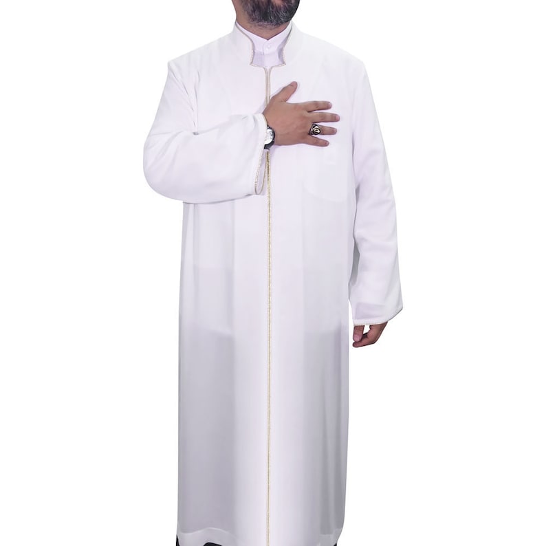 Prayer Robe - Islamic Mens Jubbah - White Cubbe - Imam Cloak - C019 - Etsy