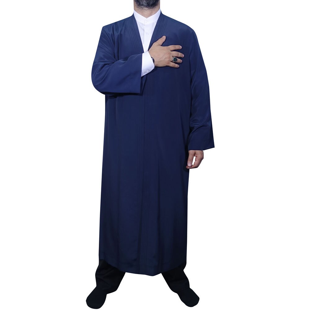 Buhara Cubbe Navy Blue - C009 - Islamic Mens Jubbah - Muslim Long Kurta ...
