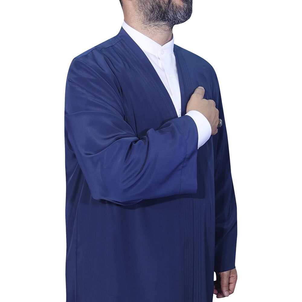 Buhara Cubbe Navy Blue - C009 - Islamic Mens Jubbah - Muslim Long Kurta ...