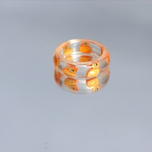 Rubber Ducky Resin Ring | Rubber Duck Ring | Animal Resin Ring | Rubber ...