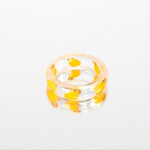 Rubber Ducky Resin Ring | Rubber Duck Ring | Animal Resin Ring | Rubber ...