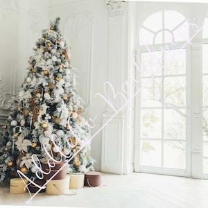 Digital Background Christmas Ornament Backdrop Digital - Etsy