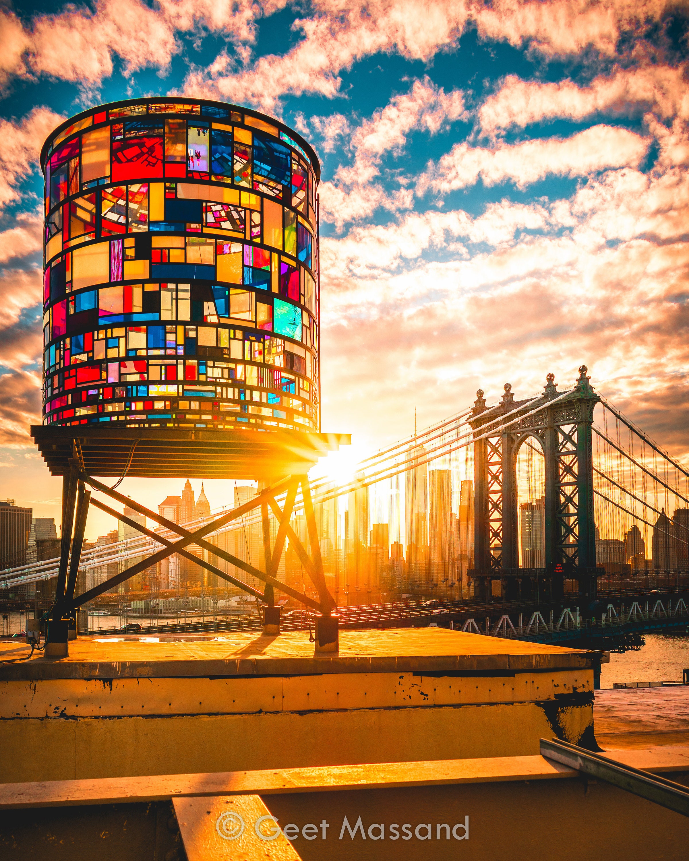 Brooklyn Rooftop Water Tower DUMBO Brooklyn Print | Etsy
