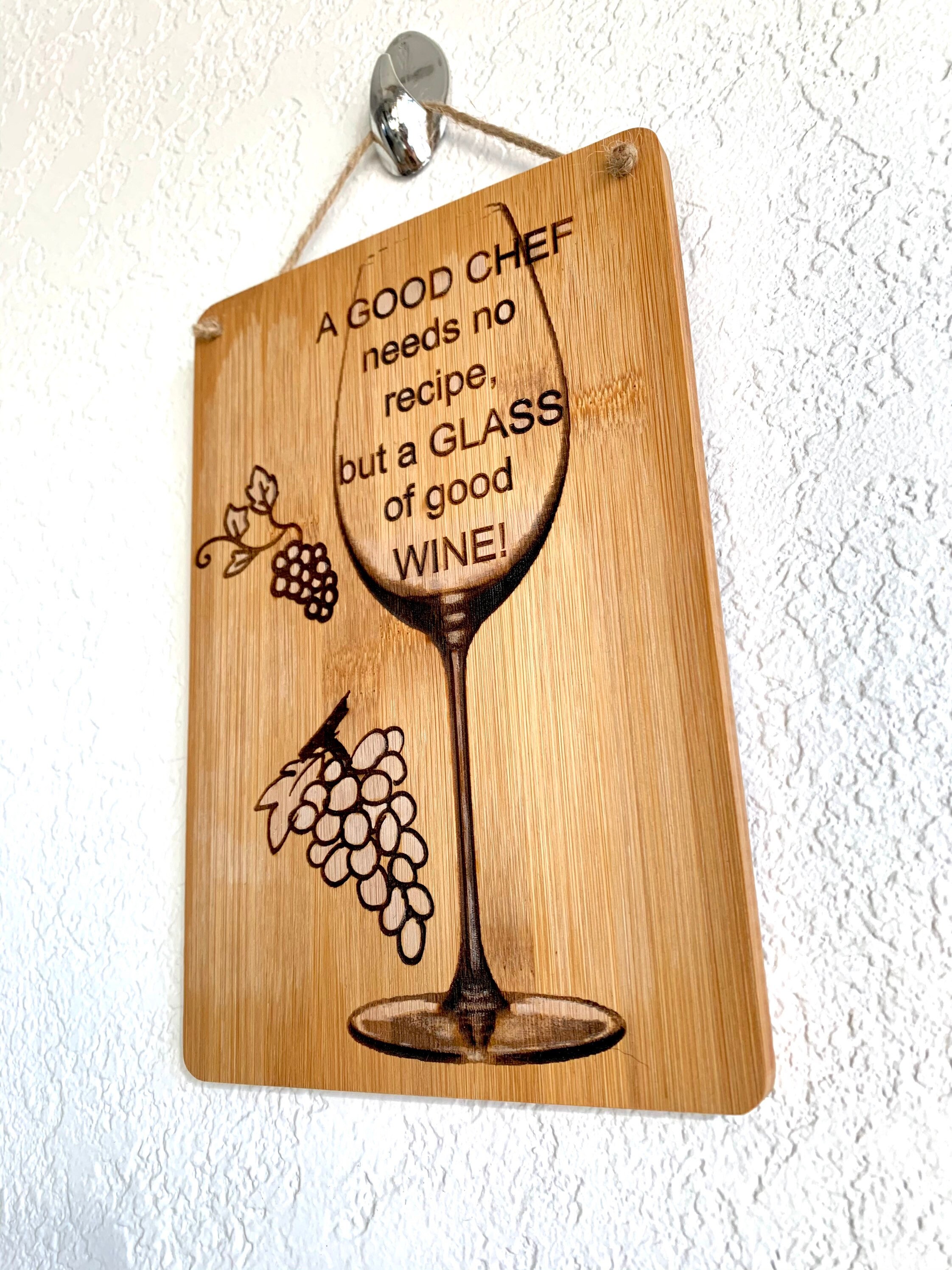 Bamboo Wall Decor Sign Wood Wall Hanging Board Kitchen - Etsy
