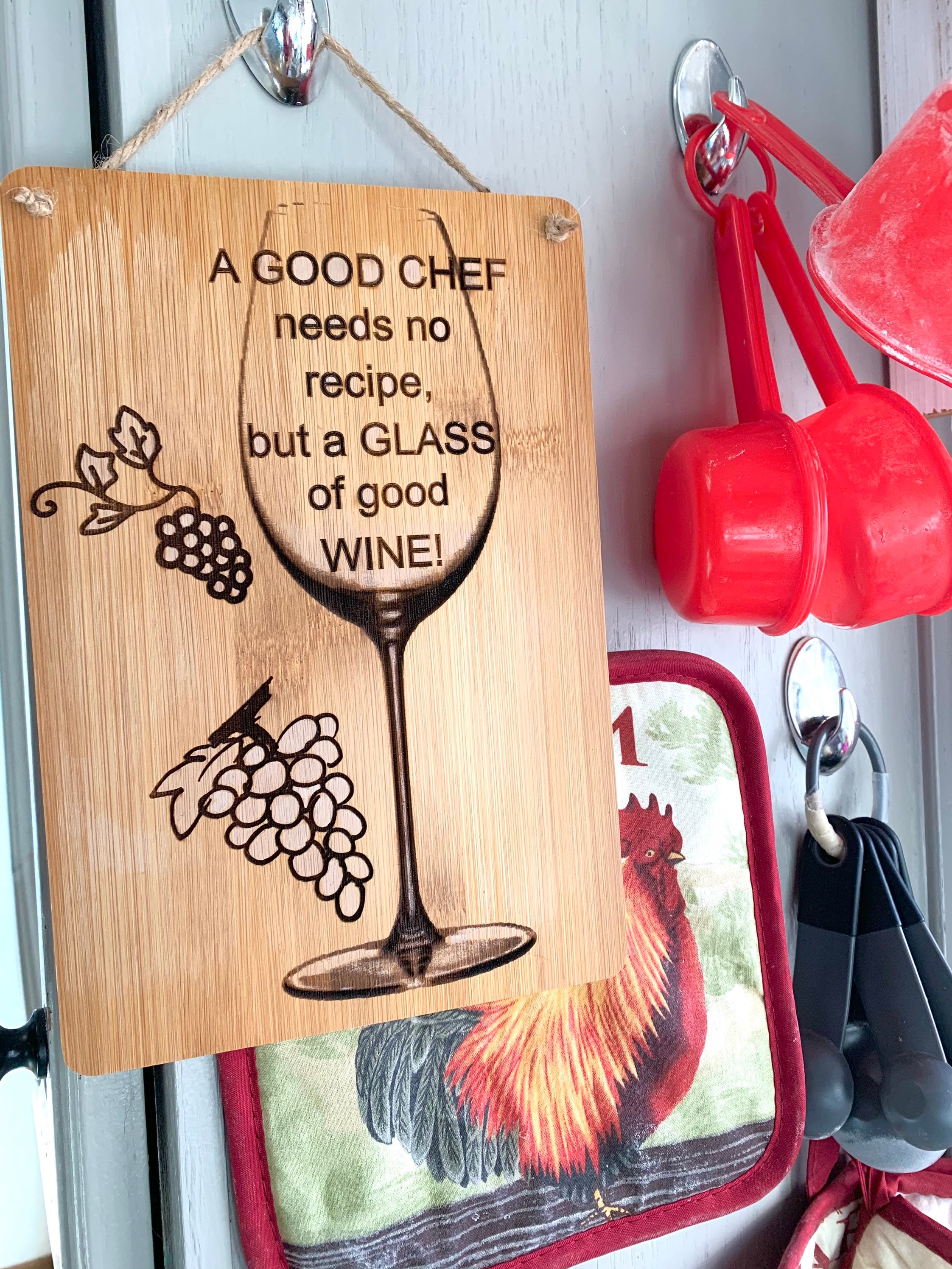 Bamboo Wall Decor Sign Wood Wall Hanging Board Kitchen - Etsy