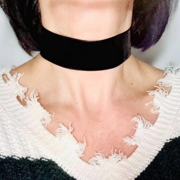 Velvet Choker - Etsy