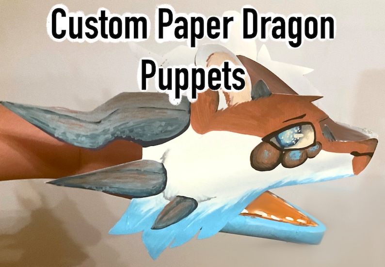 Custom Paper Dragon Puppets - Etsy