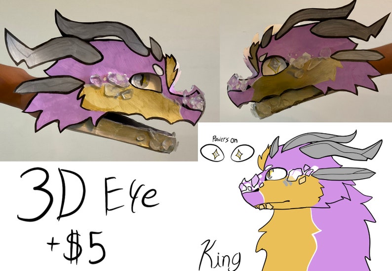 Custom Paper Dragon Puppets - Etsy