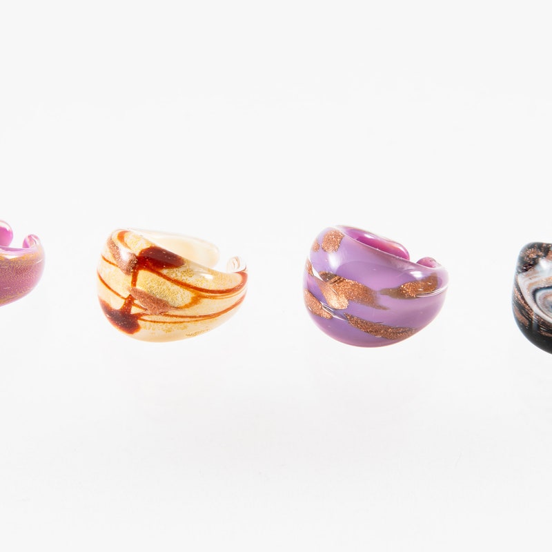 Handmade Glass Ring - Etsy