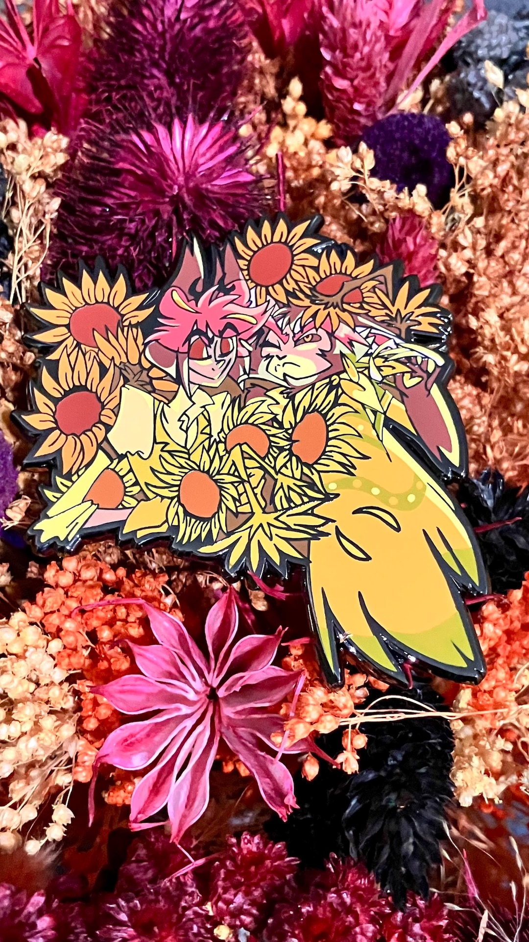 Golden Hour a Hazbin Hotel Radiohusk Enamel Pin - Etsy