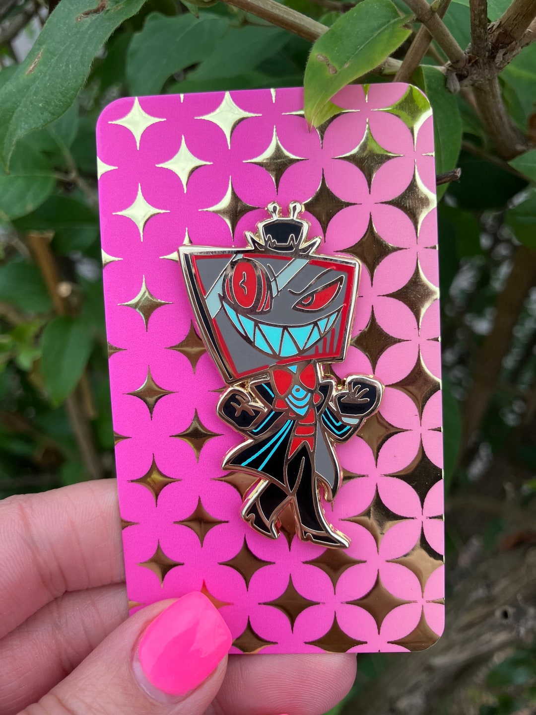 Vox Chibi Hazbin Hotel Hard Gold Enamel Pin - Etsy