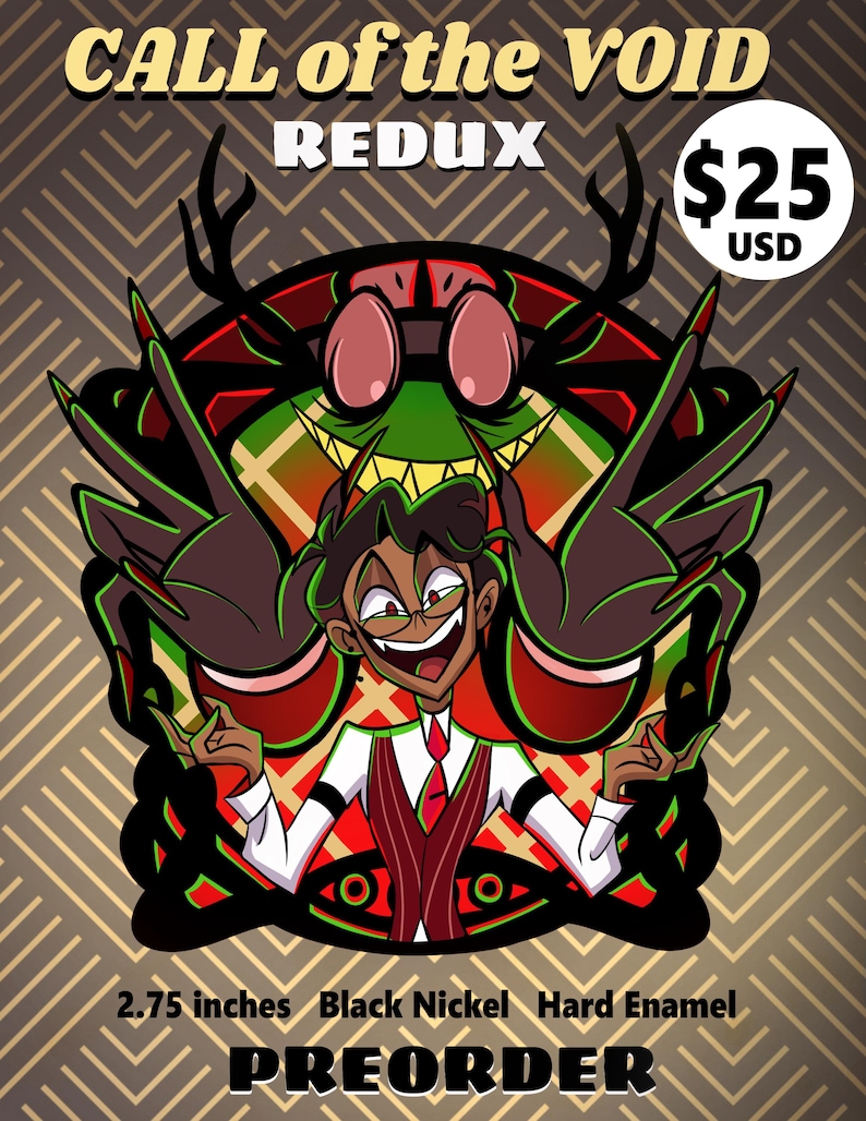 Call of the Void Redux a Hazbin Hotel Human Alastor Enamel Pin - Etsy